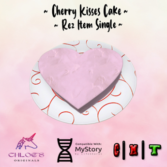 Second Life Marketplace - [CO-MS] Cherry Kisses Cake (Rez)